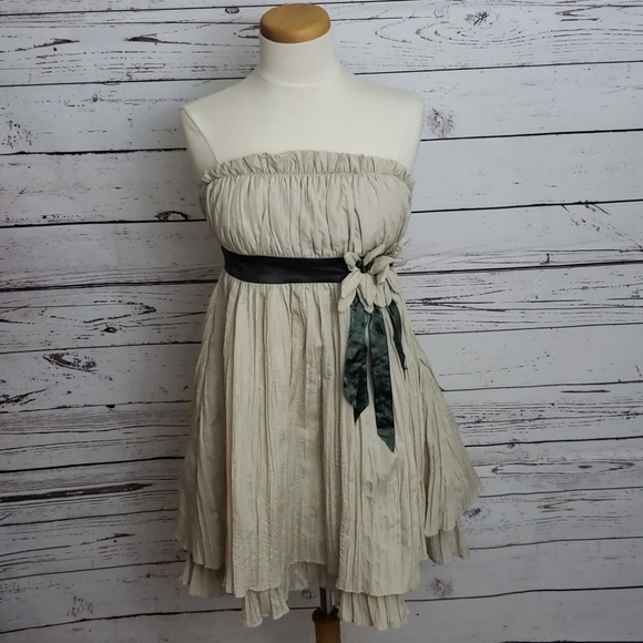 Anthropologie | Dresses | Ryu Anthropologie Crinkle Strapless Dress M ...